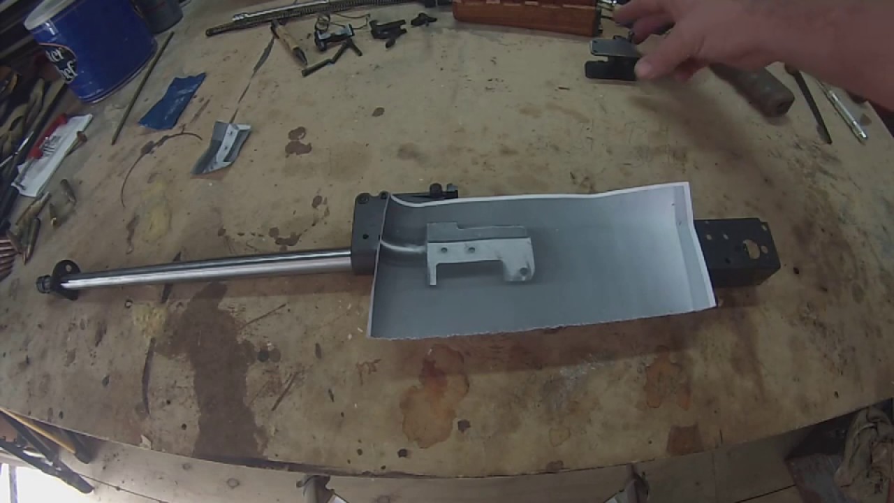 AK receiver rivet hole drilling template...