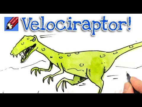 How to draw a Velociraptor Real Easy – Shoo Rayner