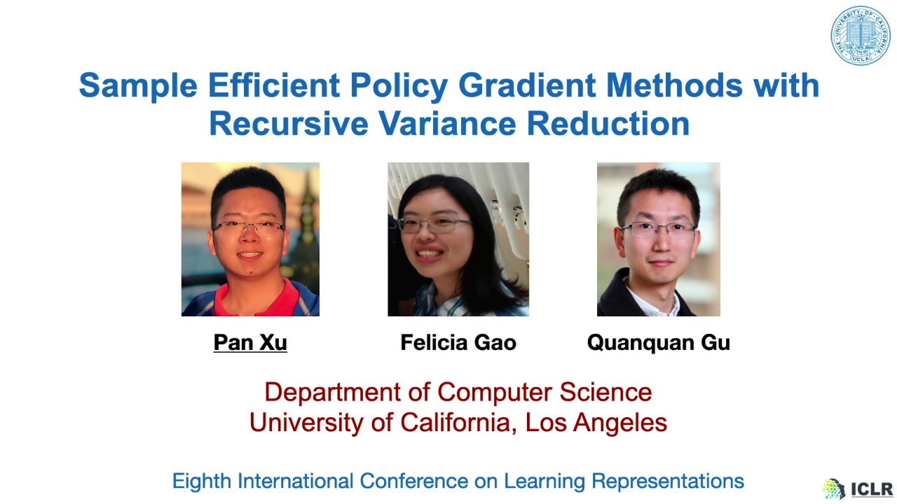 Sample Efficient Policy Gradient Methods with Recursive Variance Reduction