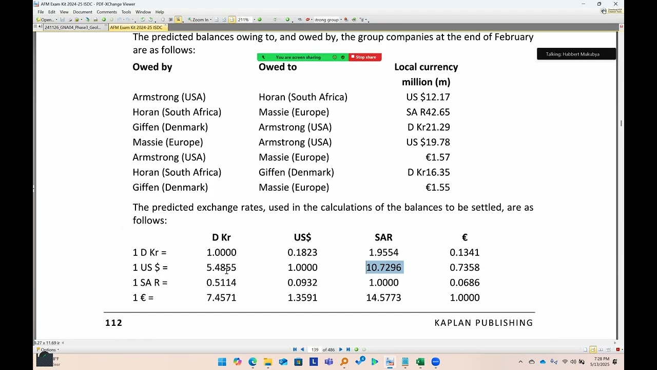 ACCA AFM - The Armstrong Group