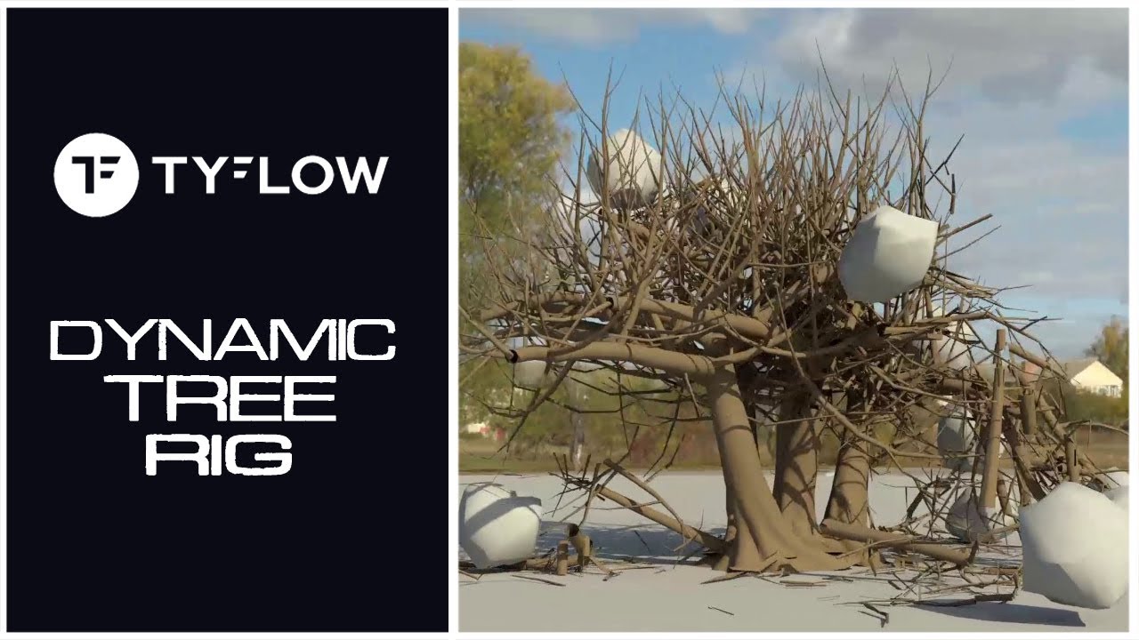 TyFlow - Procedural Dynamic Tree Tutorial