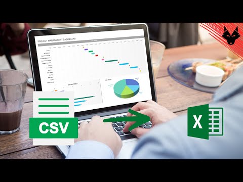 How to import a csv file to excel