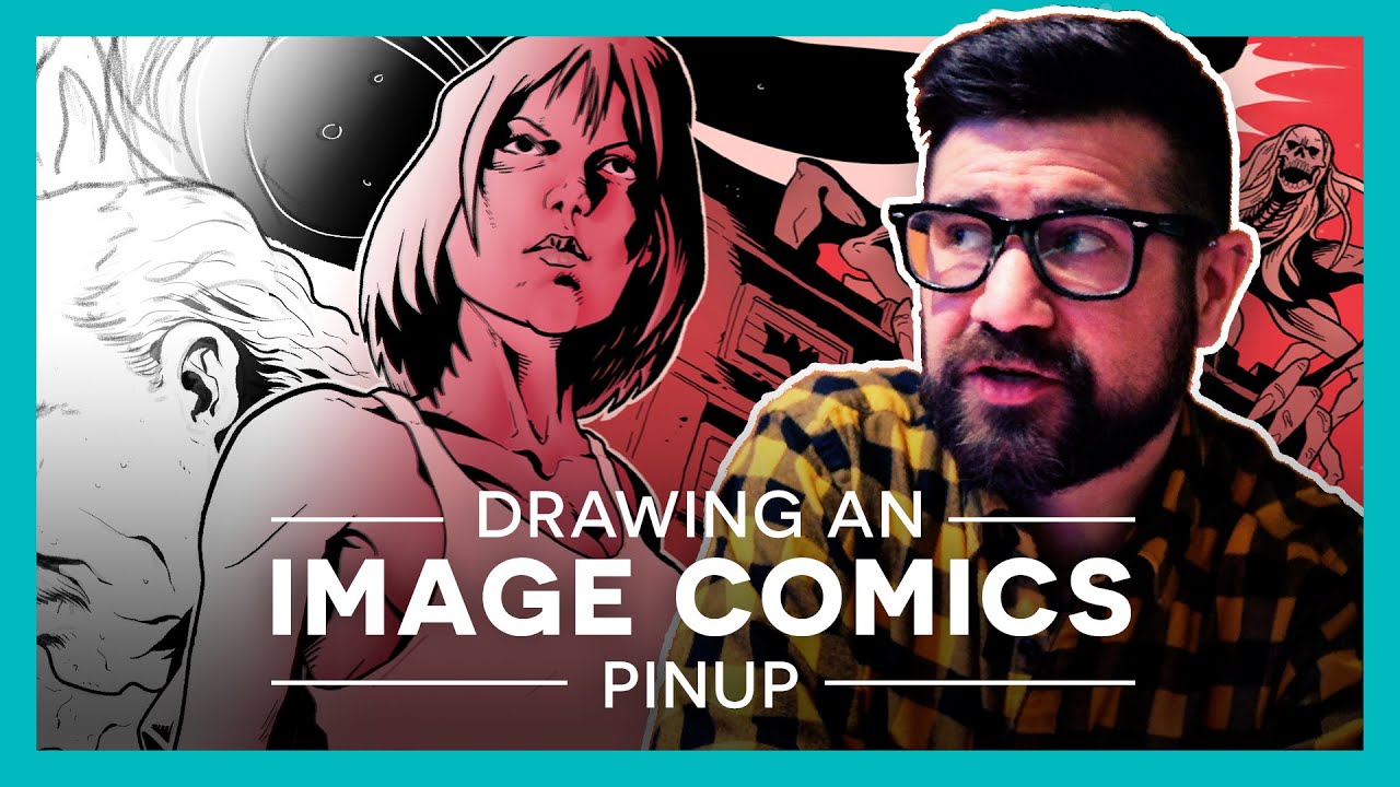 Drawing an Image Comics Pinup