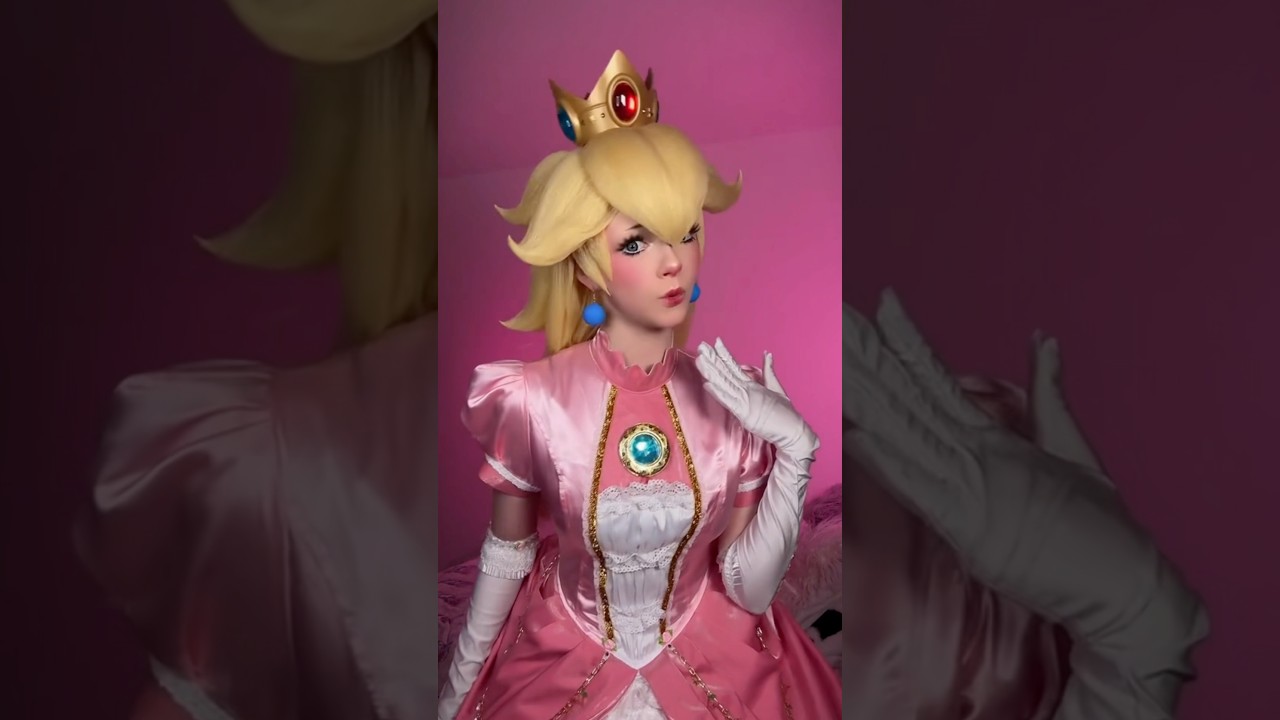 Princess Peach Makeup Process! - Super Mario Cosplay #mario #nintendo #princesspeach #cosplay
