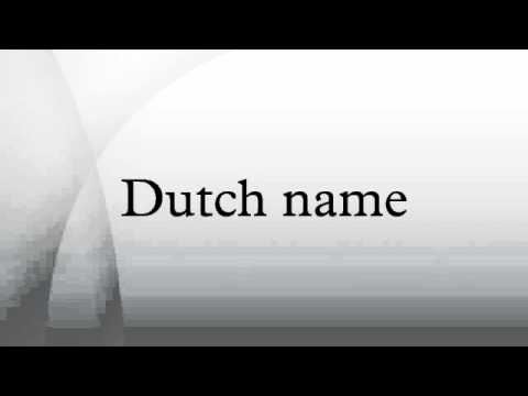 Dutch name