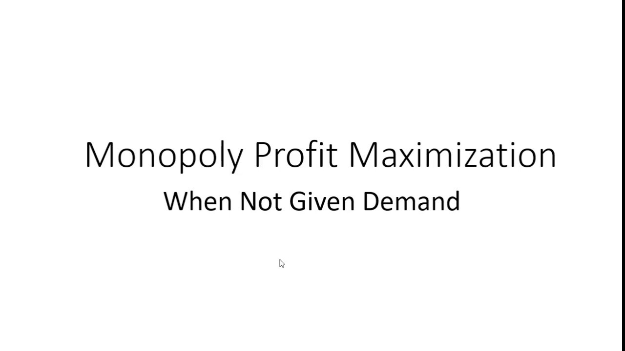 Monopoly Profit-Maximization Problem: Missing Information on Demand