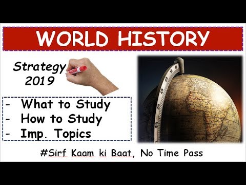 World History - How to Study | What to Study | Important Topics