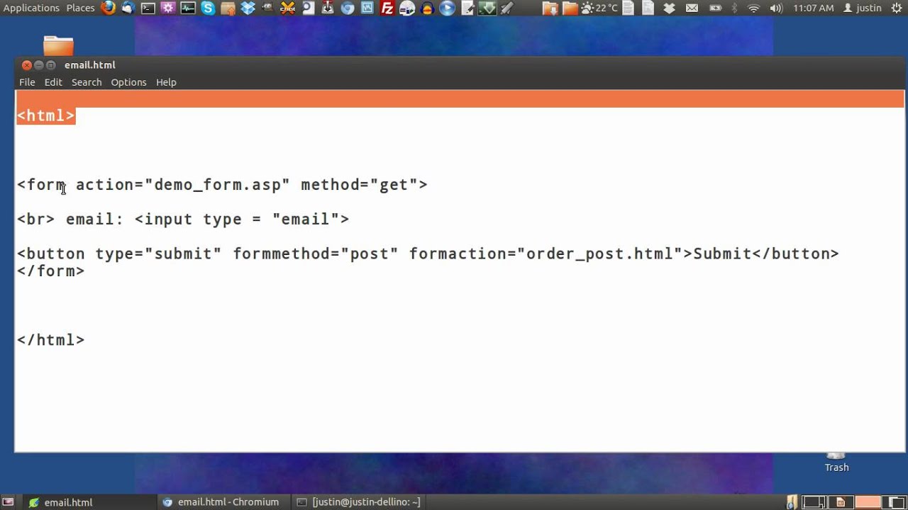 HTML5 email validation input