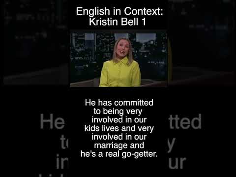 English in Context: Kristen Bell 2 #learnenglish