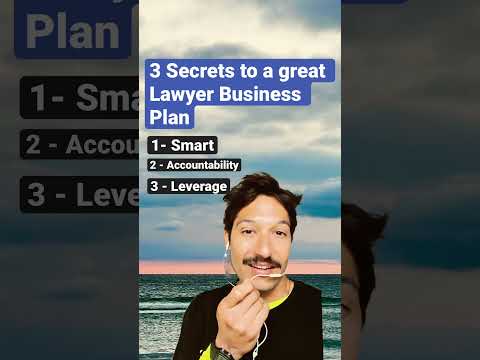 The 3 secrets to a great lawyer business plan