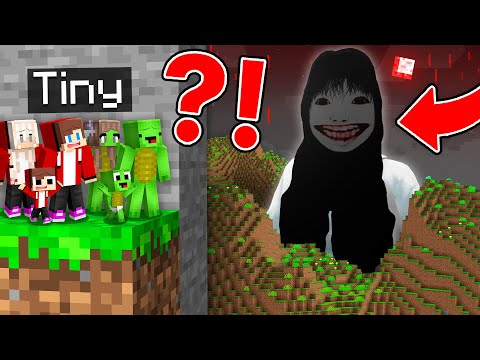 JJ and Mikey Family vs. Scary SAMARA From THE RING GIANT In Minecraft! - Maizen