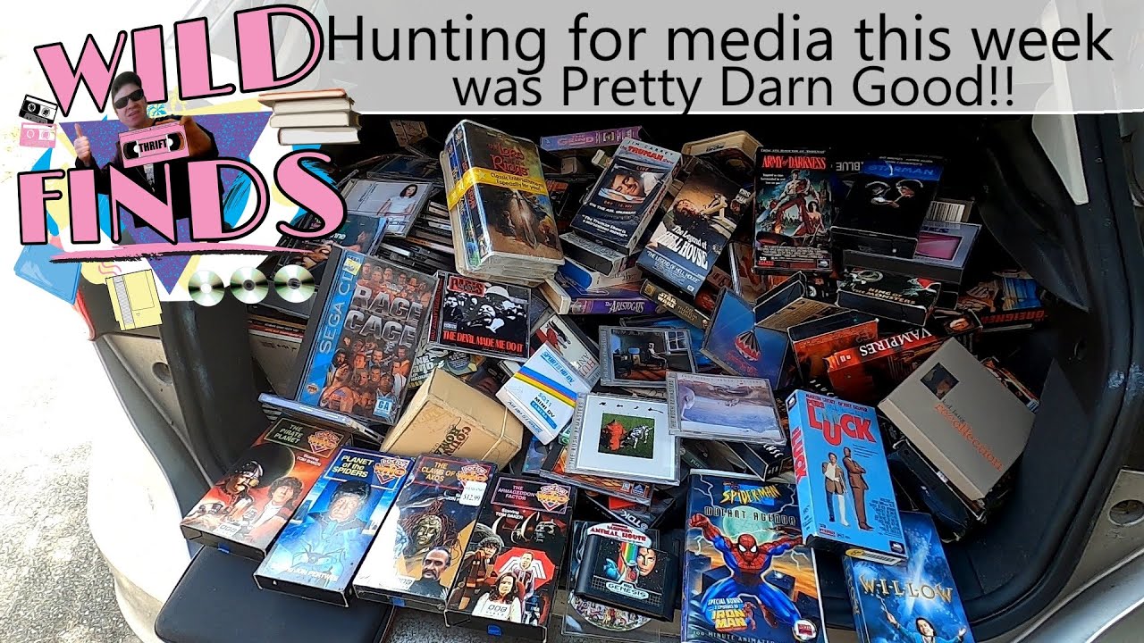 Searching Thrift Stores and Auction for rare DVD VHS CDs and Video Games