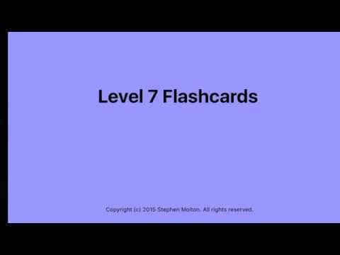 Level 7 Flashcards Tutorial