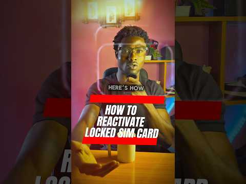 HOW TO REACTIVATE LOCKED SIM CARD #tech #foryou #explore #iphonetips #iphonetricks #andriod #ai