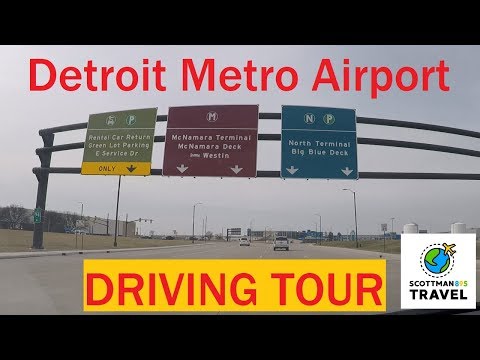 Driving with Scottman895: Detroit Metro Airport Driving Tour