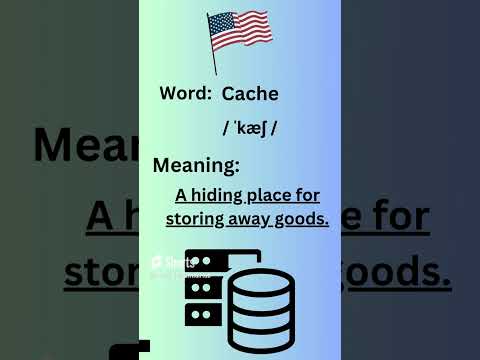 How to Pronounce Cache in American Accent #learnenglish #learning
