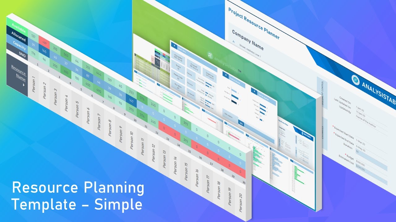 Resource Planning Template – Simple