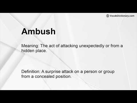 Ambush Meaning