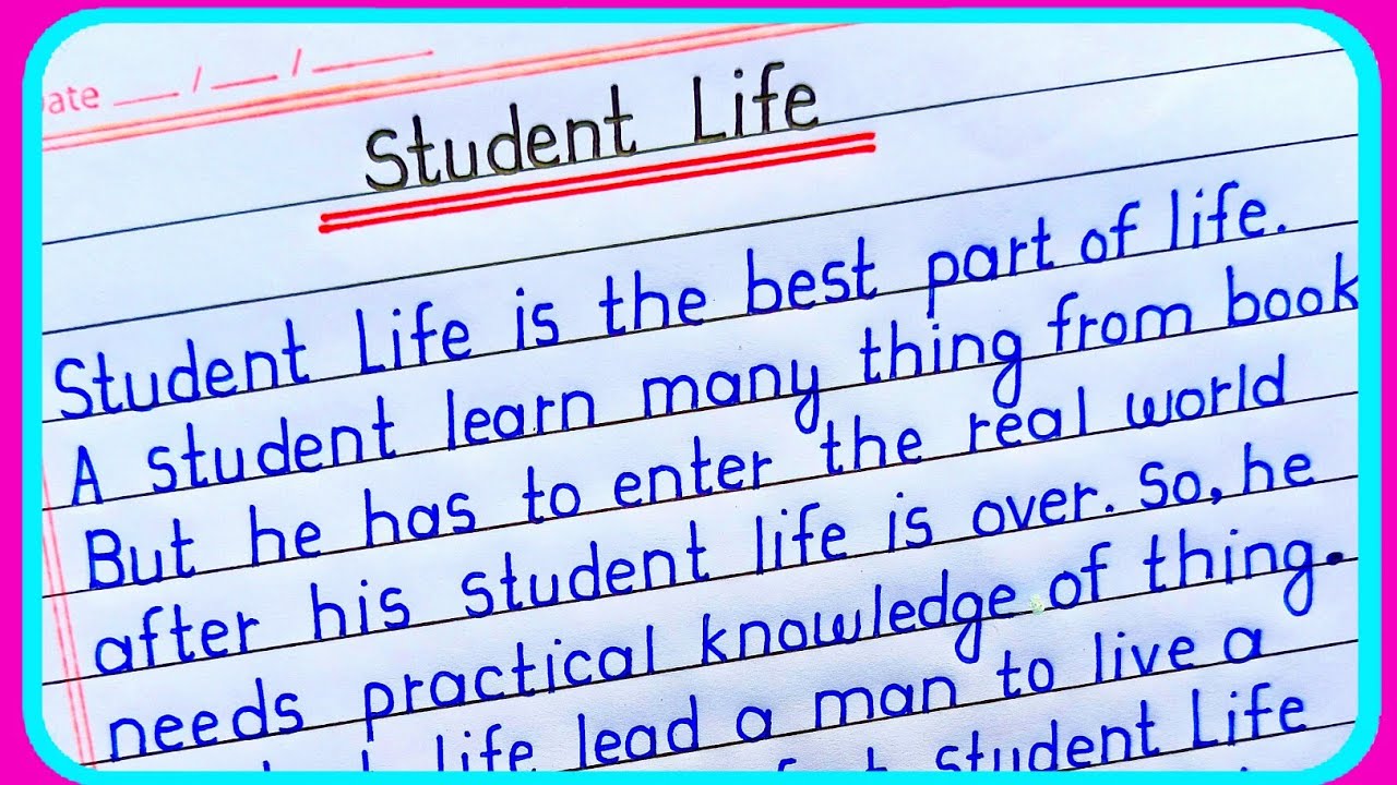 essay on student life in english | student life essay in english | essay on student life