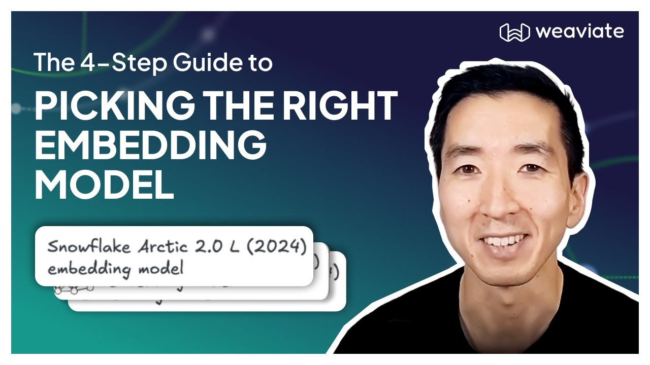 Embedding model evaluation & selection guide