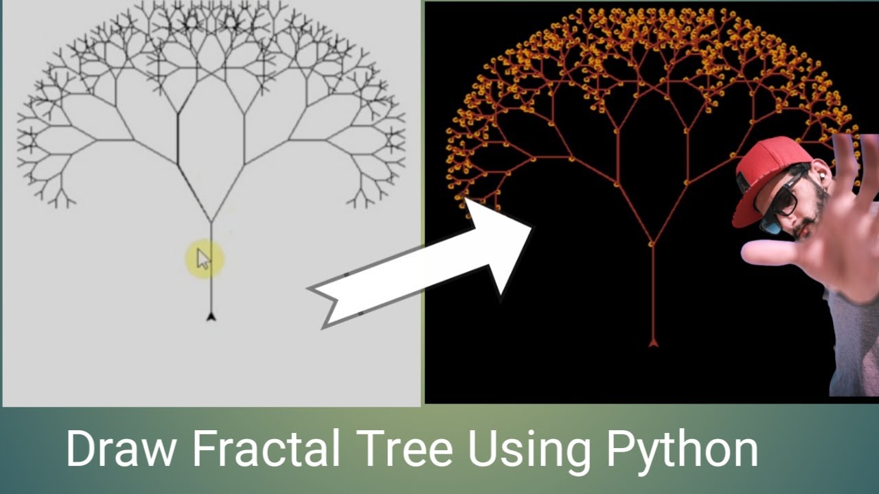 How To Draw Fractal Tree Using Python || #kumarprogrammer
