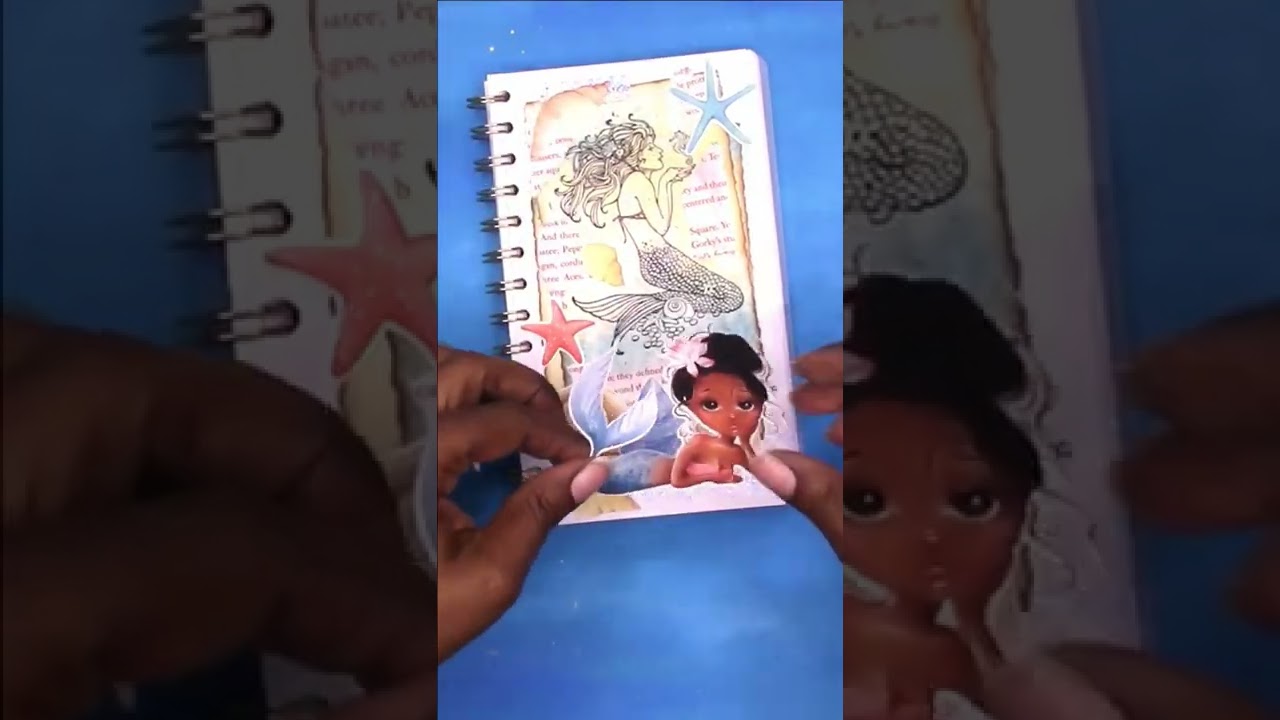 Five Below Notebook Mermaid Collage Art