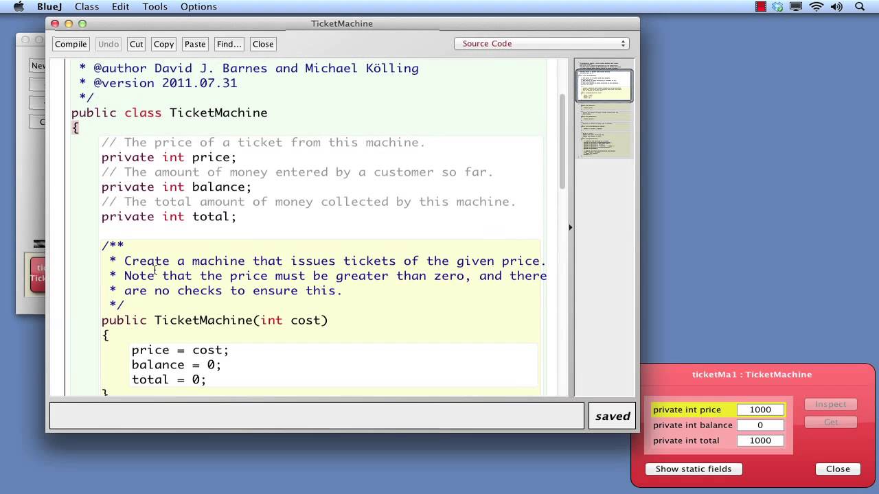 Chapter 2: VN 2.2 introduction to source code - fields and constructors