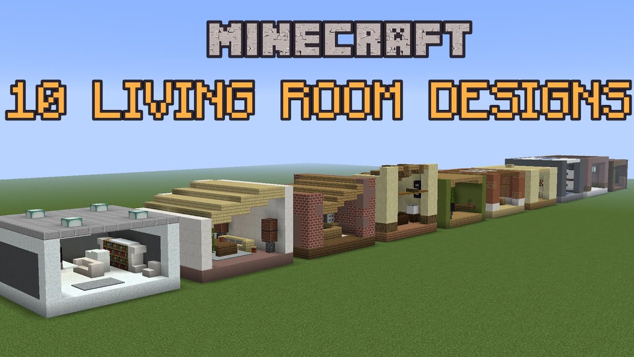 10 Minecraft Living Room Designs!