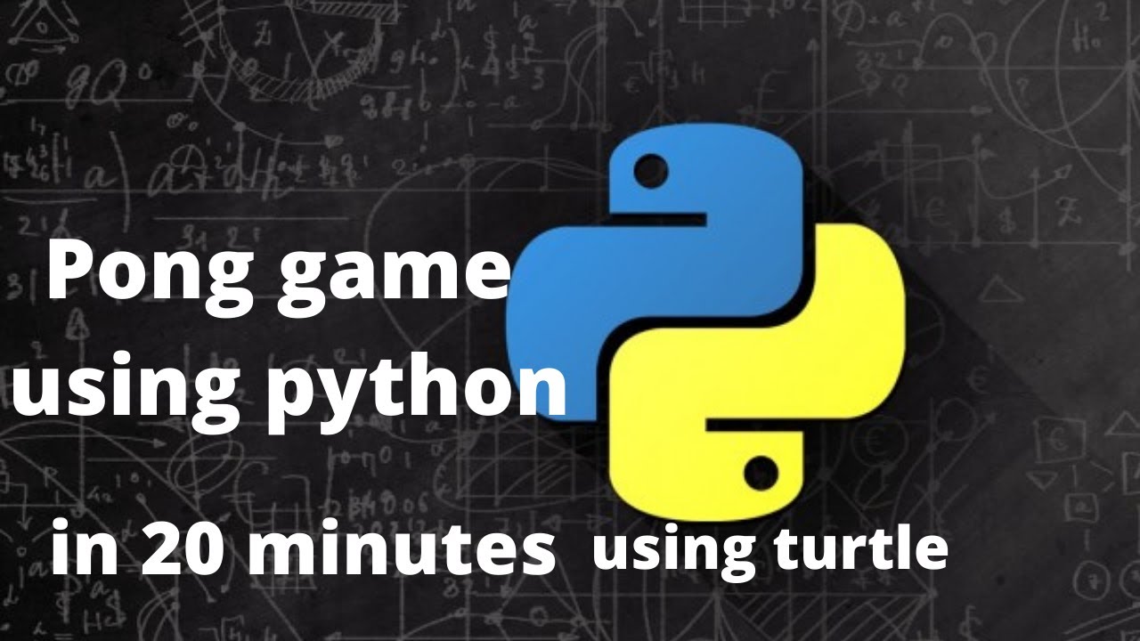 How to make a Pong Game in Python | using Turtle