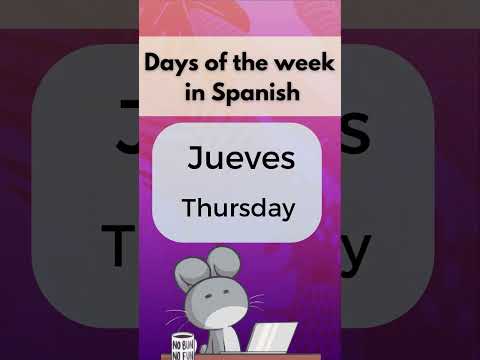 How can i say the days in spanish