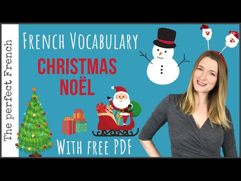 CHRISTMAS / NOËL 🎅🏻 French vocabulary (with free PDF) - French basics for beginners