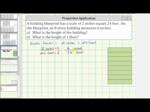 Determine the Height of a Building Using a Scale Factor (Proportion ...