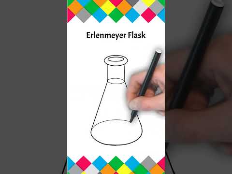 Draw Erlenmeyer Flask | Easy drawing | #drawings #shorts #trendingshorts #viralshortsvideo#reels