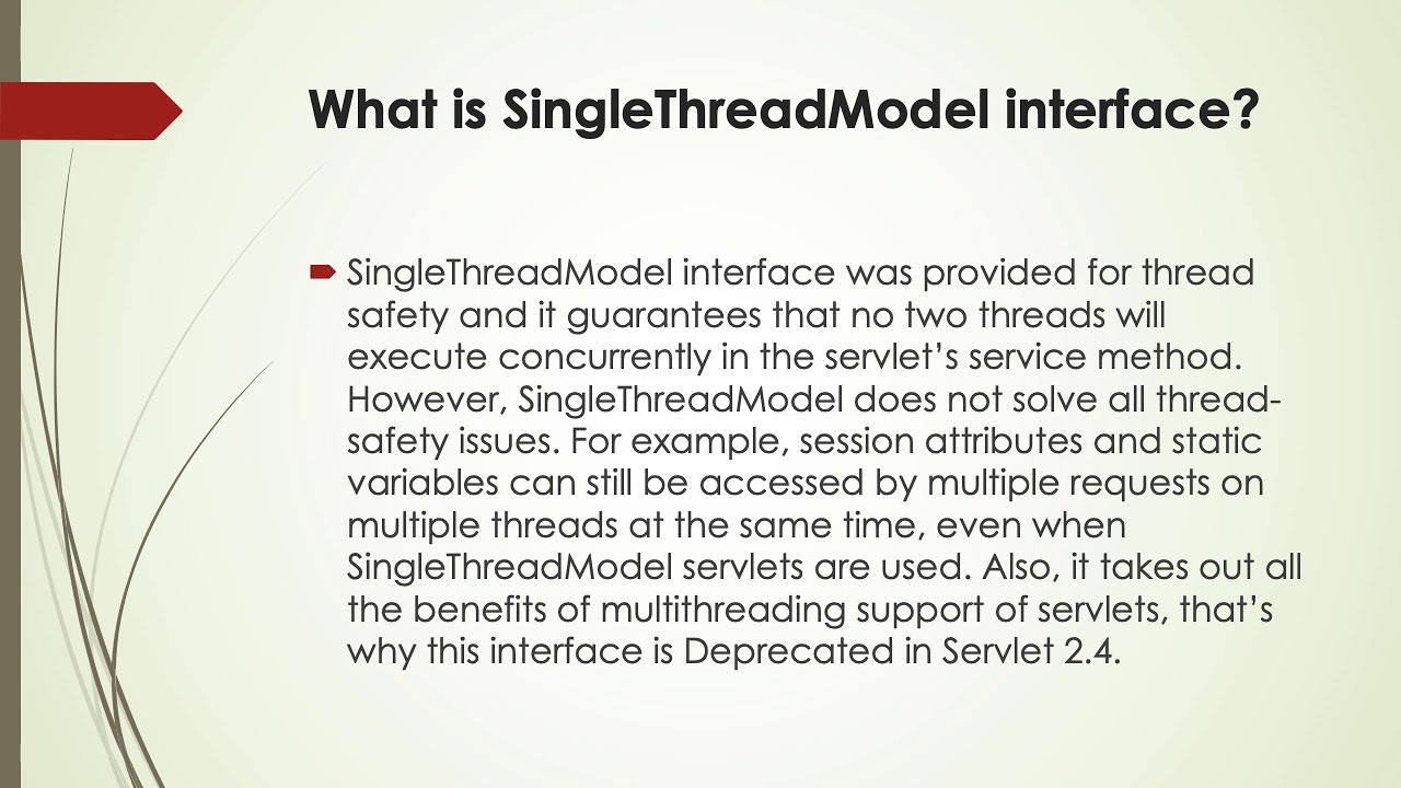 Single ThreadModel Interface