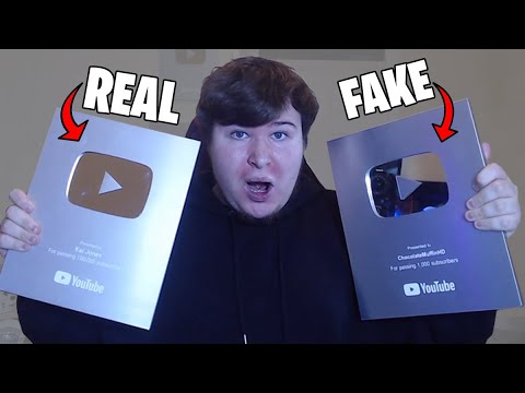 REAL vs FAKE YouTube Silver Play Button - What's The Difference?
