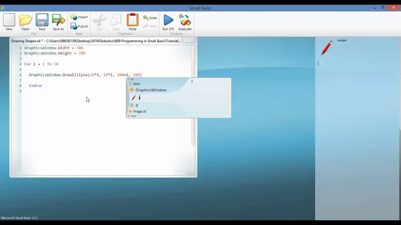 13a Drawing Shapes Bonus (Small Basic Tutorial)