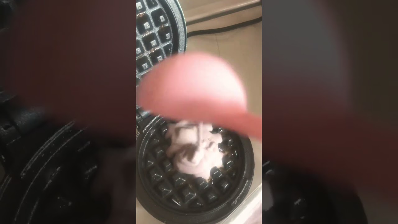 the cutest mini waffle maker #dash #1stry #chocolatetaro #waffles #cute