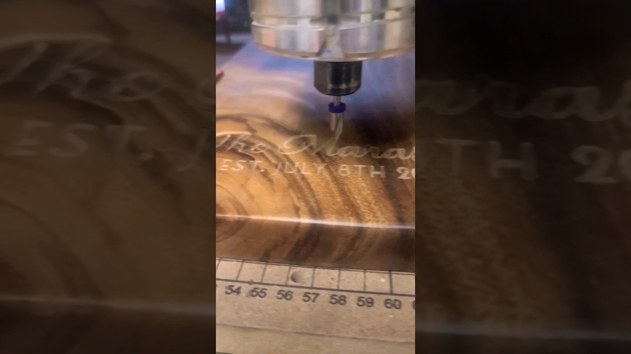 SATISFYING! CUSTOM WEDDING CHARCUTERIE BOARD! CNC MACHINE!#shopping #carpentry #smallbusiness