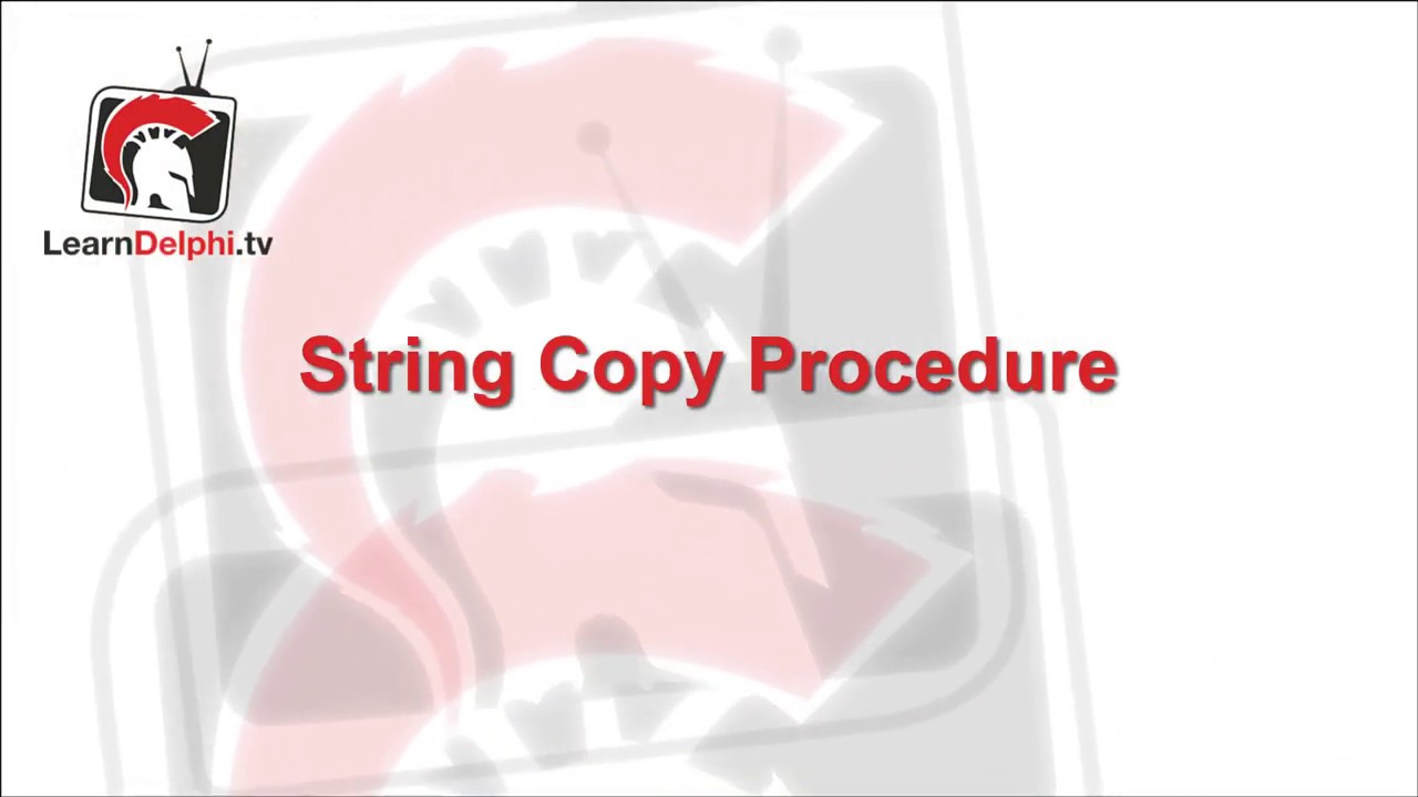 String Copy Procedure - Delphi #143