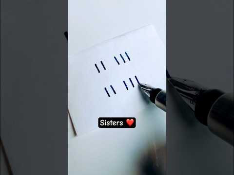 Two diff. names in a frame 4 write ur name like a game#266 #sisterhood #ytshorts #writingtechniques