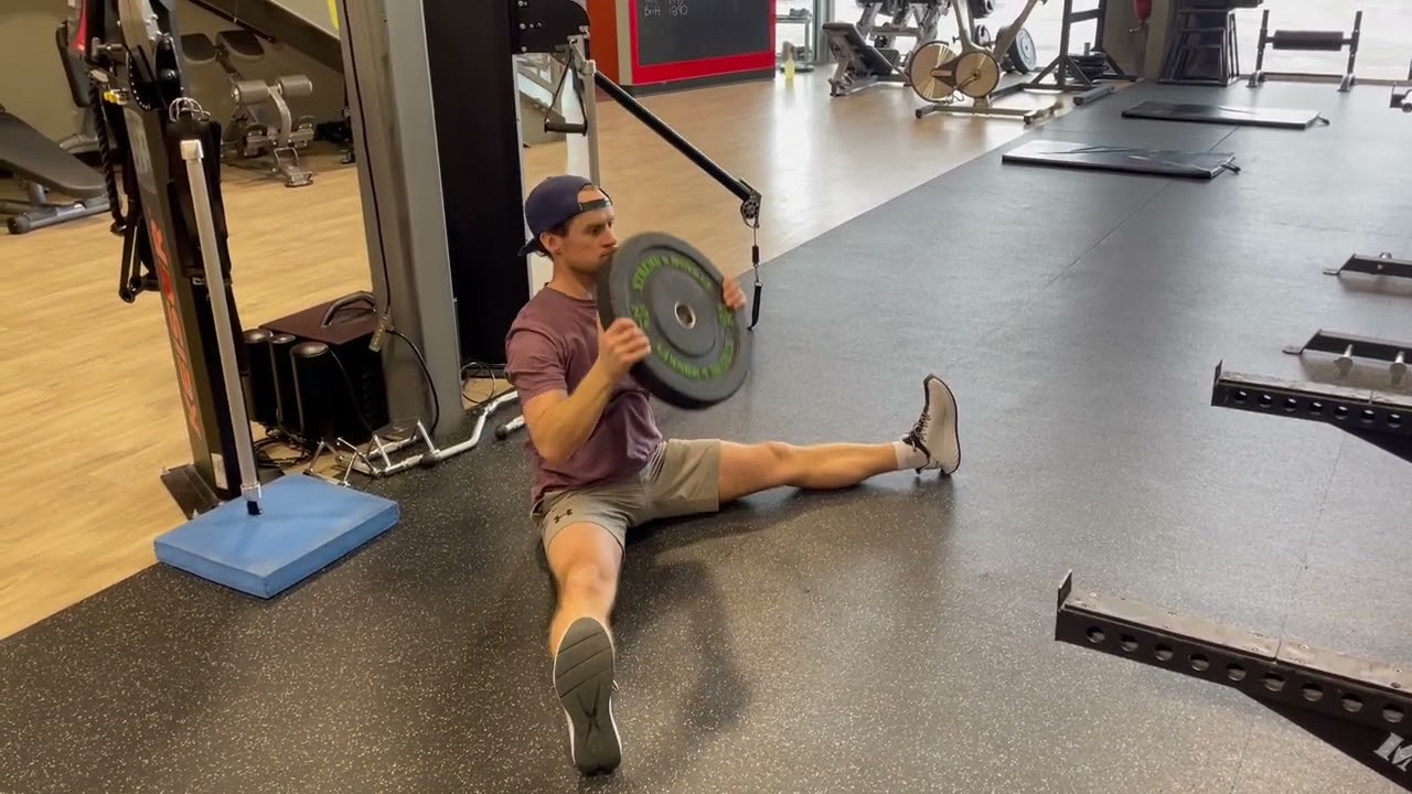 Straddle plate overhead press