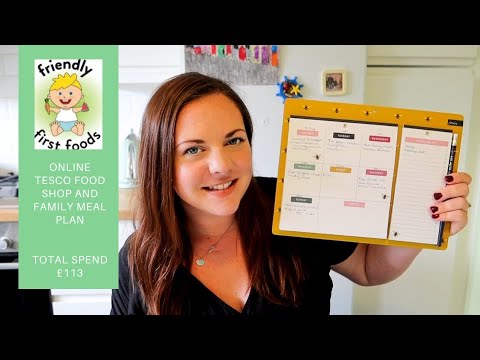 Tesco online food shop and family meal plan | The pox have hit our house!