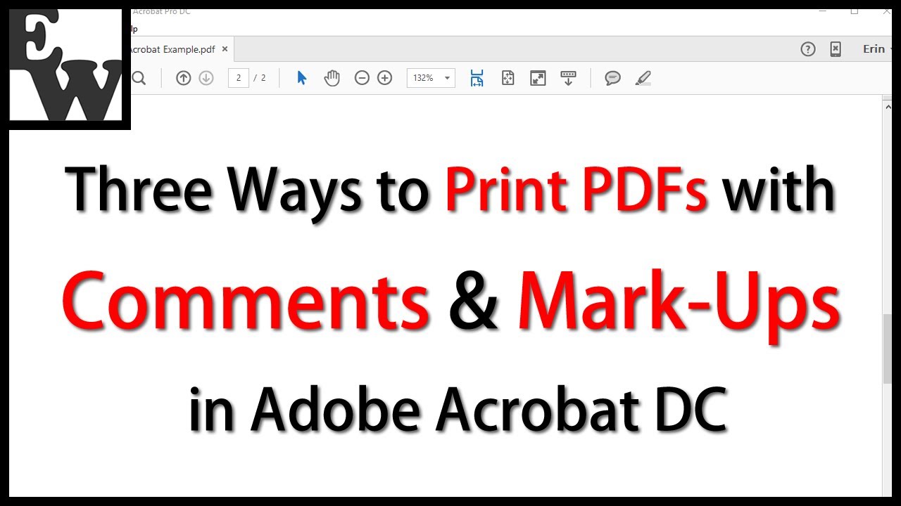 Three Ways to Print PDFs with Comments and Mark-Ups in Adobe Acrobat DC