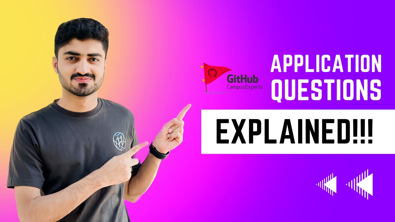 GitHub Campus Expert Application Questions Explained