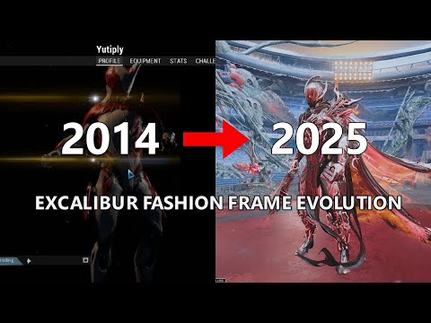 Warframe | My Excalibur's Fashion Frame Evolution Throughout The Years