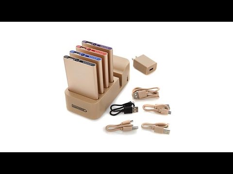 instaCHARGE 4pack 4,000 mAh Portable Device Chargers