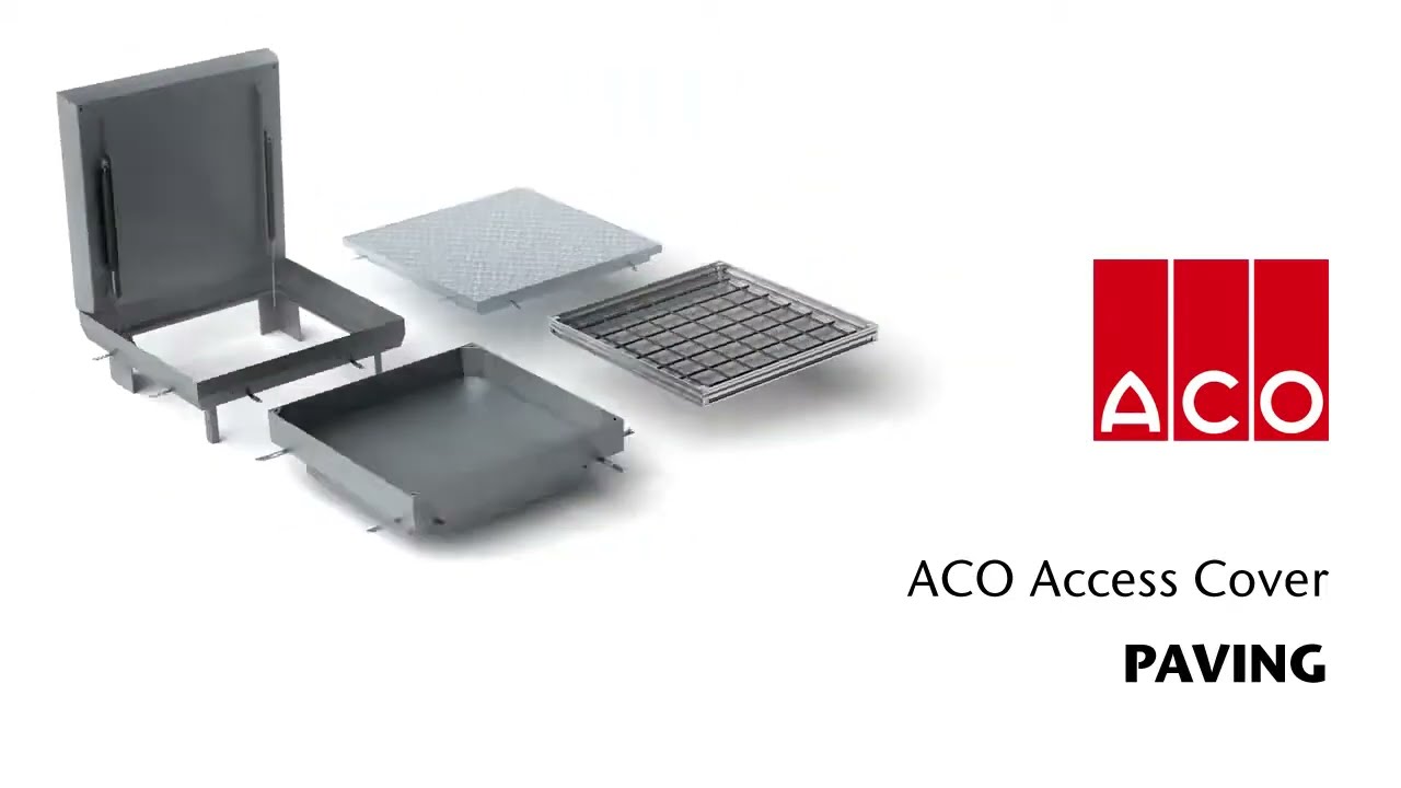 Installation Couvercle de visite ACO Paving