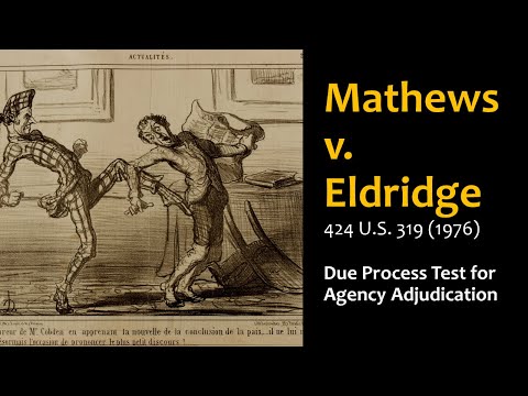 Mathews v. Eldridge - Due Process & Agency Adjudication