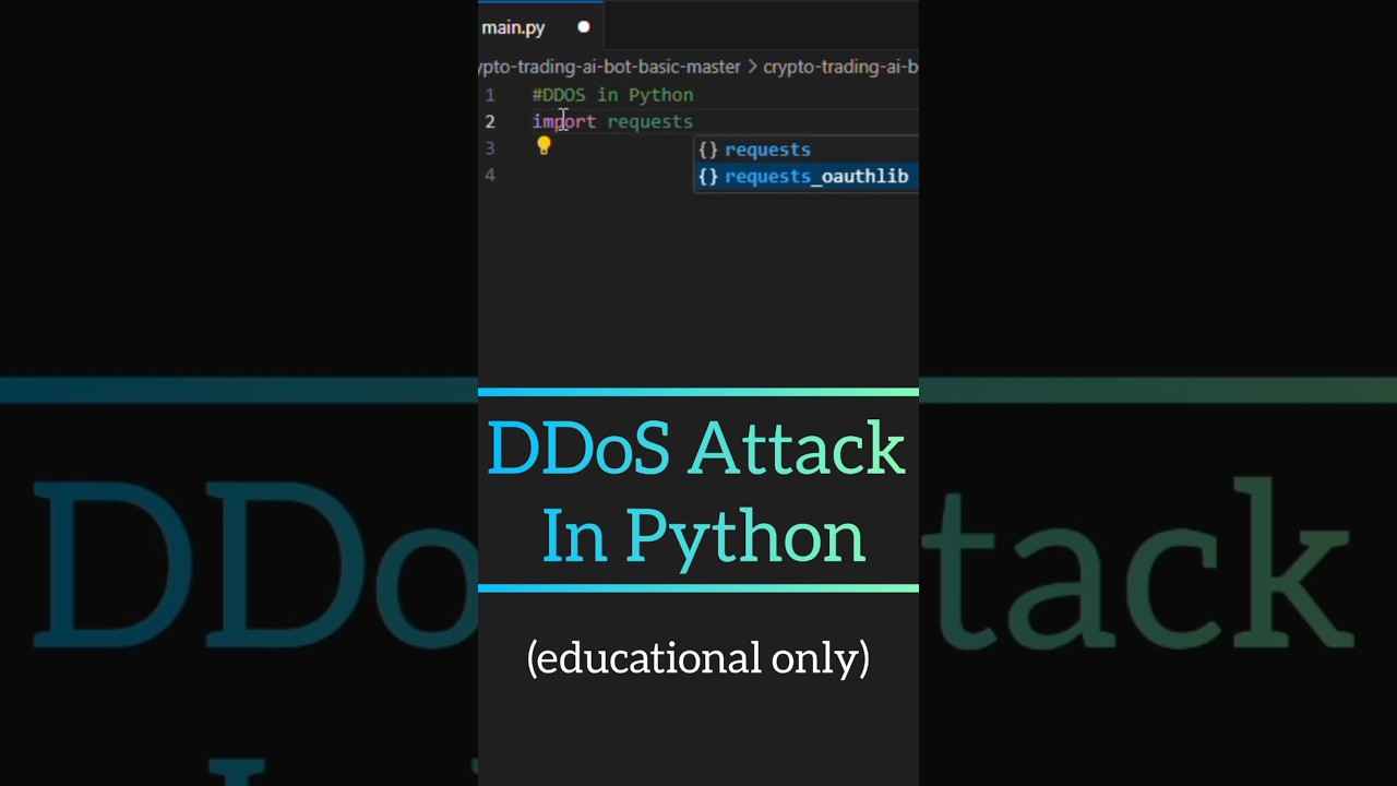 DDoS Attack in Python                               (educational purposes only)