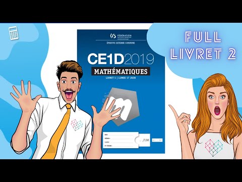 ✨ L'intégrale chapitrée ➡️ Livret 2 #ce1d 2019 Mathématiques - questions 23 à 43